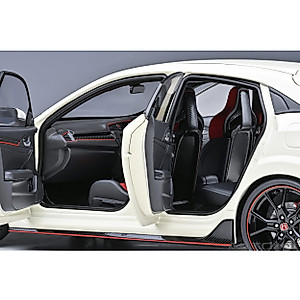 2021 Civic Type R (FK8) RHD (Right Hand Drive) Championship White 1/18 Model Car by Autoart 73220