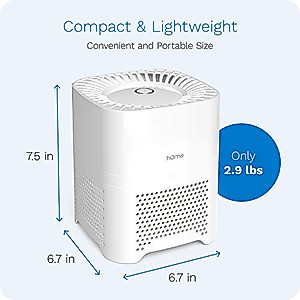 hOmeLabs 4-in-1 Compact Air Purifier - Quietly Ionizes and Purifies Air to Reduce Odors and Particles from the Air