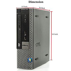 Dell OptiPlex 7010 USFF Computer Desktop PC, Intel i5 3.2GHz, 8GB Ram, 120GB SSD Drive, WiFi & Bluetooth, Wireless Keyboard and Mouse, 24 Inch FHD Monitor, Webcam, Windows 10 (Renewed)