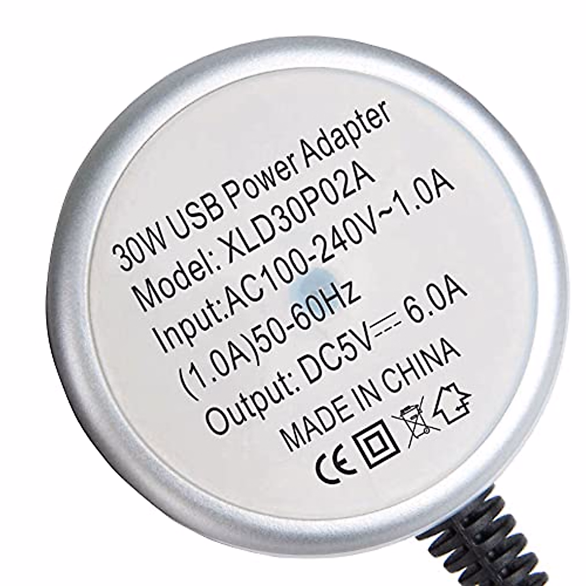 USB Charger USB Charging Station 30W 6-Port USB Desktop Charging Station Hub Wall Charger for iPhone iPad Tablets Smartphones Multi-Port Wall Charger (Purple)