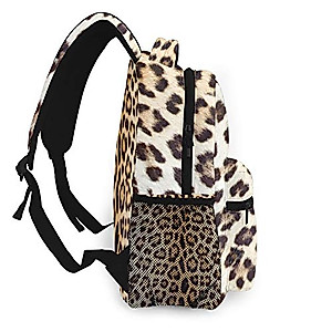 Leopard Or Cheetah Skin Fur Pattern Backpack All Over Print Daypack Casual Travel Book Bag