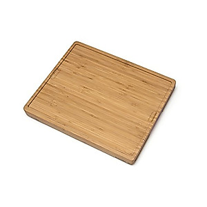 Lipper International Bamboo Wood Cutting Board with 6 Colored Poly Inlay Mats, 16" x 13-1/8" x 1-5/8"