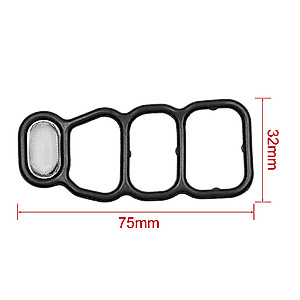 X AUTOHAUX Solenoid Gasket Engine Seal Spool Valve Filter for Honda for Acura 15826-RDV-J01