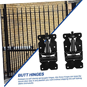2pcs Fence Hinge Heavy Duty Leash Gate Hinges for Wooden Fences Heavy Duty Stainless Steel Hinges Door Hinges Barn Hinges Metal Hinges Self Closing Gate Hinges Hinges Bolt