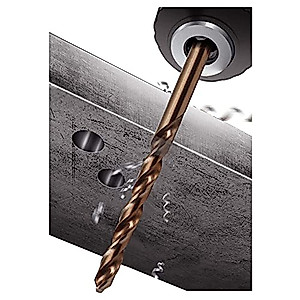 Cobalt Drill Bit Set 11/32 in. 10Pcs HSS M35 Jobber Length Twist Drill Steel Metal