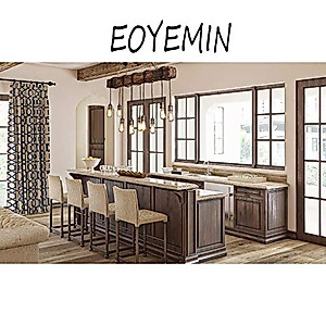 10-Lights Chandelier Wooden Retro Rustic Pendant Light - Industrial Suspension Light line can be Adjusted Freely - Distressed Wood Chandelier for Dining Table Vintage Kitchen, Bar, Island, Billiard.