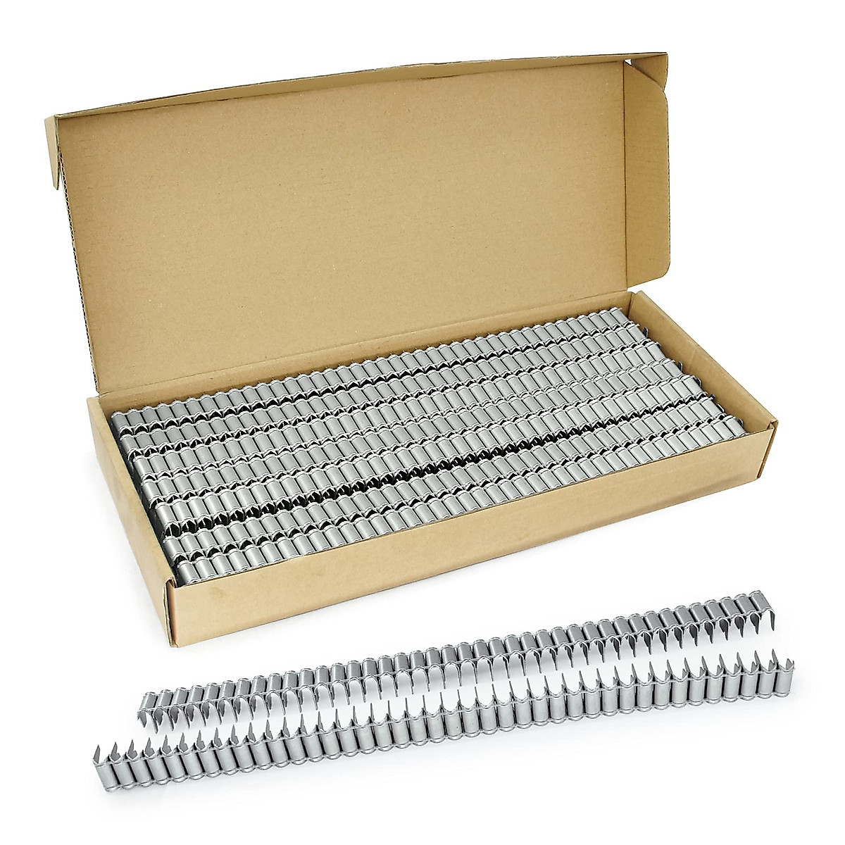 CL-72 Cold Roll Steel or Galvanized Clinch Clips, 1,120 PCS/Box, Fasteners for Harcto M66 Clinching Clipper Tool, Wire Fence Staples for Joining Cages (Cold Roll Steel)