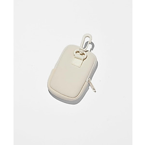 Touchland Touchette Zippered Pouch, Attachable Fashion Accessory with Snap Hook for Power Mist and Glow Mist 1FL OZ, Ivory