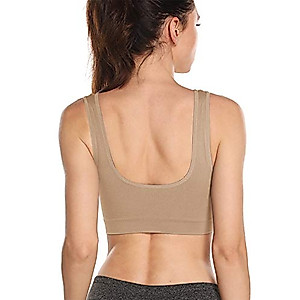 Onory 3 Pack Sports Bras for Women Wirefree Padded Workout Yoga Gym Fitness Bra Medium Support