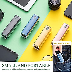 4 Pcs Screen Cleaner Portable Touchscreen Mist Cleaner Mini Phone Cleaner Empty Screen Cleaner Spray Bottle for Phone Laptop Tablet Screens Computer Sanitizer Refillable Alcohol Accessory, 4 Colors