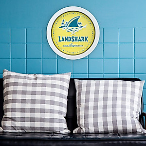 La Crosse Technology 433-3841LS 15.75 Inch Landshark Indoor/Outdoor Analog Wall Clock, White