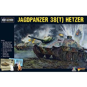 Bolt Action Jagdpanzer 38(t) Hetzer Tank 1:56 WWII Military Wargaming Plastic Model Kit