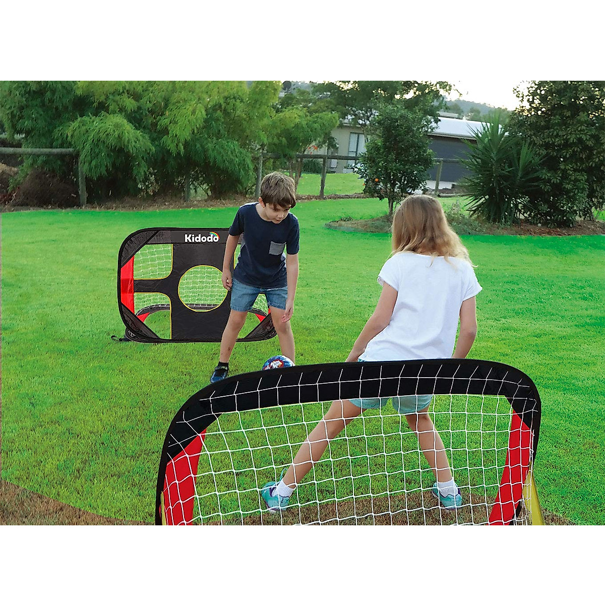 Kidodo Soccer Goal for Backyard Kids Soccer Goals for Kids pop up Soccer Goal net for Toddler Goal net Targets Portable Soccer Goal net Mini Soccer Goal Training Football 1 Goal
