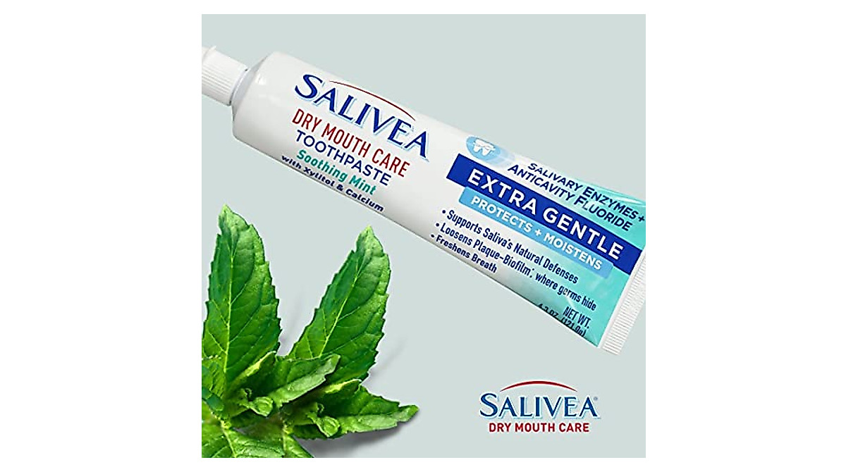 SALIVEA Dry Mouth Toothpaste - Gentle Relief with Natural Salivary Enzymes