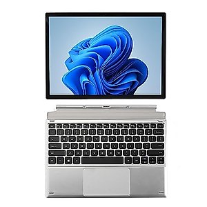 Acogedor 2 in 1 Laptop, 12.3 inch IPS Touch Screen Laptop, with Magnetic Keyboard, Dual Band 2.4GHz 5GHz WiFi, Support Microphone, Speaker, Bluetooth, Camera (16+1TB US Plug)