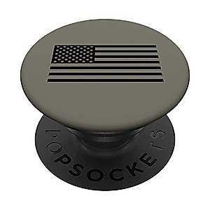 Epic Cool Olive American Flag Patriotic Tactical Military PopSockets PopGrip: Swappable Grip for Phones & Tablets