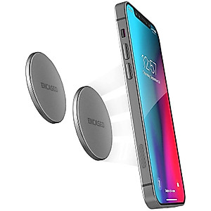 ENCASED Magnetic Mount-Anywhere iPhone Disks (2 Pack) Designed for MagSafe, Stick On Phone Holder - Great for Car, Home, Office, RV and More (Adhesive Backed / 0.15" Ultra Slim Design)