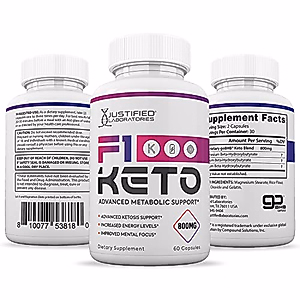 (3 Pack) F1 Keto Pills 800MG Includes goBHB Exogenous Ketones Advanced Ketosis Support for Men Women 180 Capsules