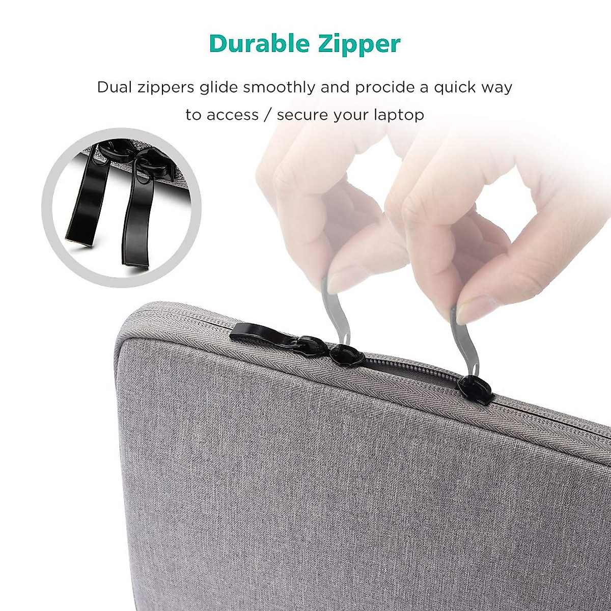 NIDOO 12" 13 inch Laptop Sleeve Case for 12.9" iPad Pro M1 M2 / 13" 13.6" MacBook Air/Surface Pro 7 8 9 X / 11.5" Lenovo Tab P11 Pro Tablet/ThinkPad Z13 / 13.4" Dell XPS 13 Plus/Galaxy Grey