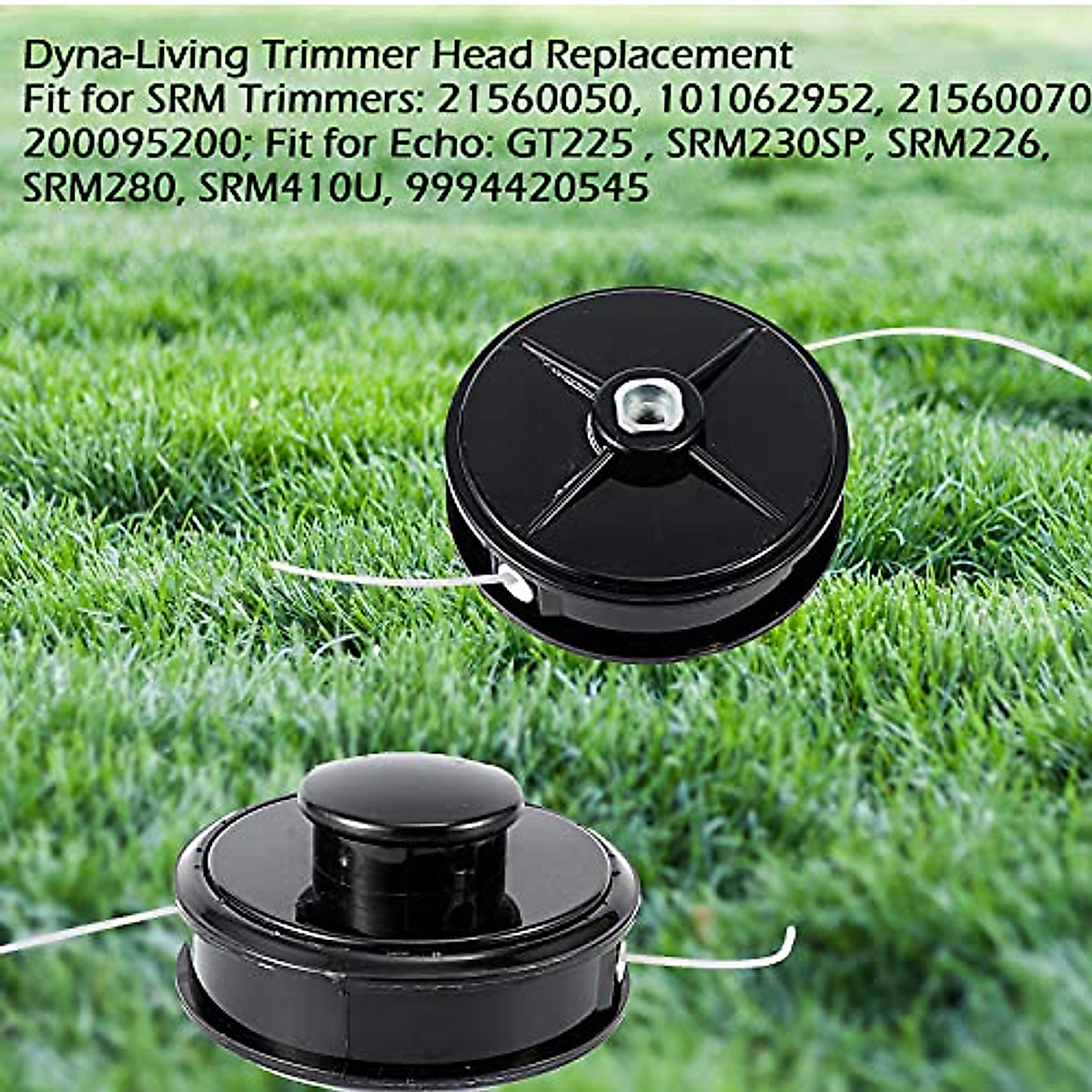 Dyna-Living Echo Trimmer Head Replacement for Echo, Echomatic Bump Head for SRM Straight Shaft Trimmers, Speed Trimmer Head Fit for Replacing Echo SRM 225 Parts, Echo SRM 266 Parts