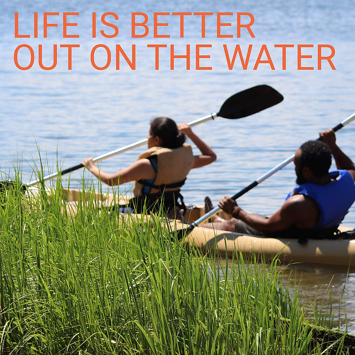 BKC UH-KC271 Two-Wheeled Cart for Kayaks, Stand Up Paddle Boards, Canoes - Easy Overland Transport at the Lake, Beach, or Reservoir