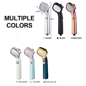 BIENKA Shower Head 4 Mode Adjustable High Pressure Water Saving One-Key Stop Water Handheld Pressurized Showerhead Bathroom