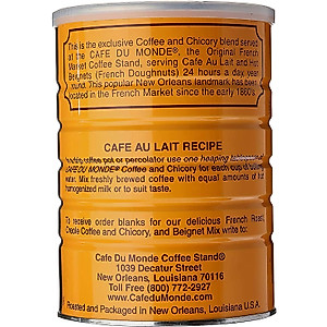 Cafe du Monde Ground Coffee 15 Oz (425 g) With 2 Coffee Spoons (1 CAN)