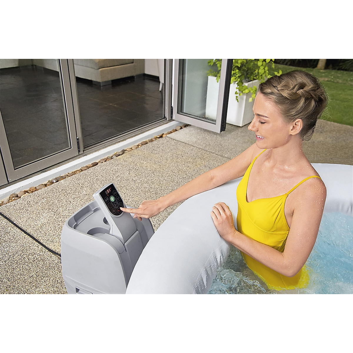 Coleman SaluSpa Tahiti Inflatable Hot Tub Spa, 2-4 Person AirJet Spa