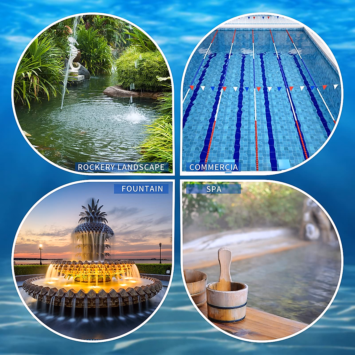 Buyplus Pool Vacuum Head with Side Brush, Manual Swimming Pool Vacuum Head for Inground and Above Ground Pools, Swivel Hose Connection, EZ Clip Handle.