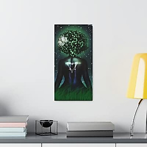 The One With The Mother 10x20 Canvas Wall Art Zodiac Virgo, Taurus, Capricorn, Mother Earth Nature Black Beauty Feminine Woman Easy To Display Decor Living Room Bedroom Office Wall Decor Home Decoration