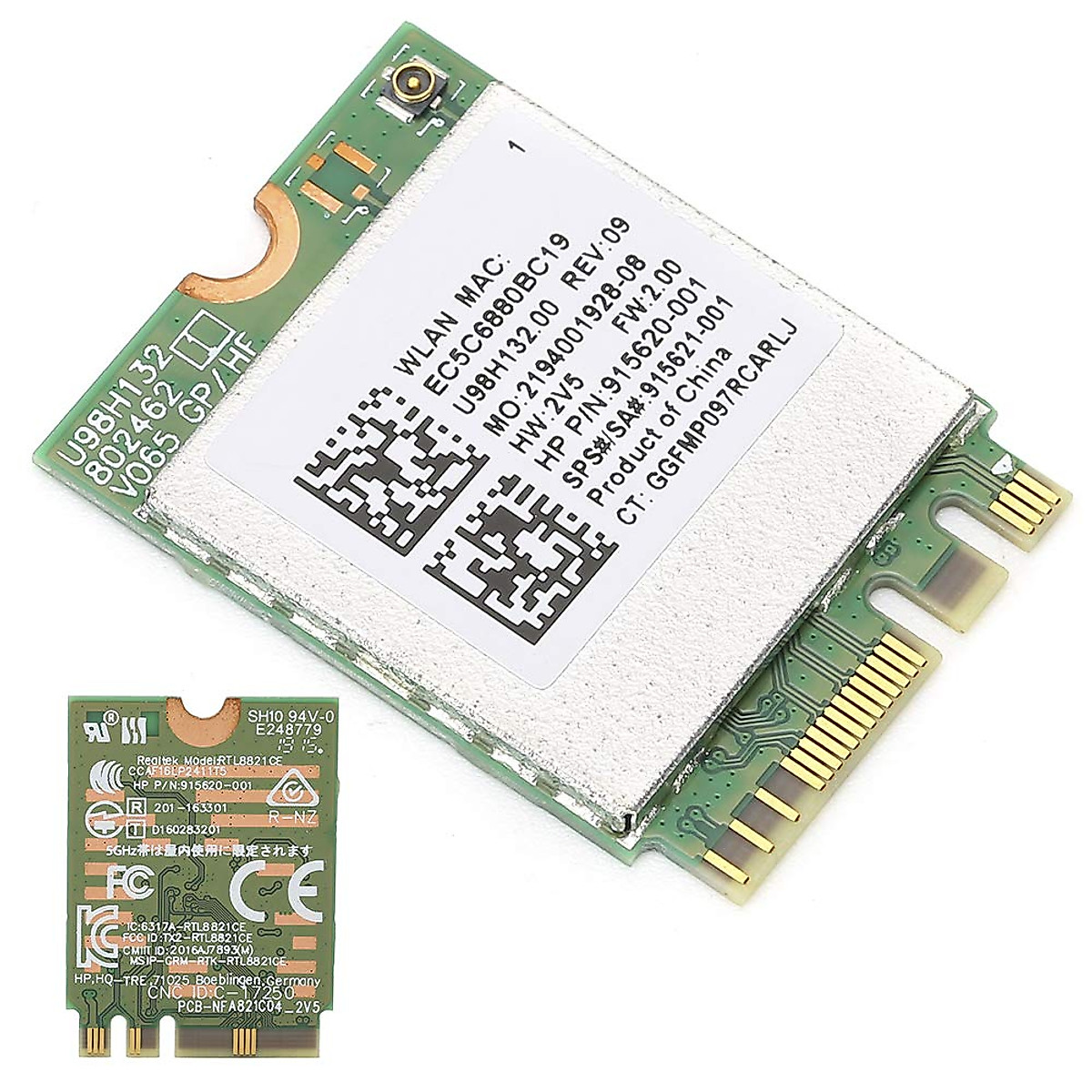 802.11 A/B/N/AC Network Card Model RTL8821CE HighSpeed for Laptops Desktops Compatible for Win7/8/10