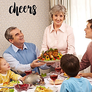 Cheers Wall Decor Cheers Sign Metal Bathroom Cheers Sign for Home, Office, Living Room Decoration, Black