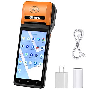 alacrity POS Receipt Printer,1D 2D Barcode Scanner Handheld PDA Printer Mobile POS Machine 5.5" Touch Screen 58mm Thermal Printer Android 8.1 Support 4G WiFi Bluetooth Communication