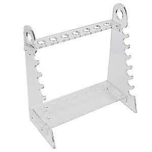 Pipette Rack, Organic Glass Trapezoid Pipette Supporting Holder 1.5cm Hole Diameter Pipette Rack for Experiment