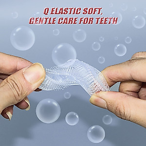 Qinerle 3PCS Kids U-Shaped Toothbrush ,Food Grade Soft Silicone Brush Head, 360° Oral Teeth Cleaning Design for Toddlers and Children