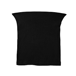 Villand 100% Merino Wool Neck Gaiter for Men and Women, Double Layer Seamless Neck Warmer for Skiing Cycling & Winter Sports (Black)
