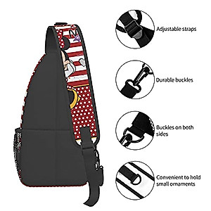Ouhlcsp Adult Unisex Cross chest bag Crossbody Sling Backpack Travel Hiking Daypack for Women Men diagonally Shoulder Bag Gifts - anime 26