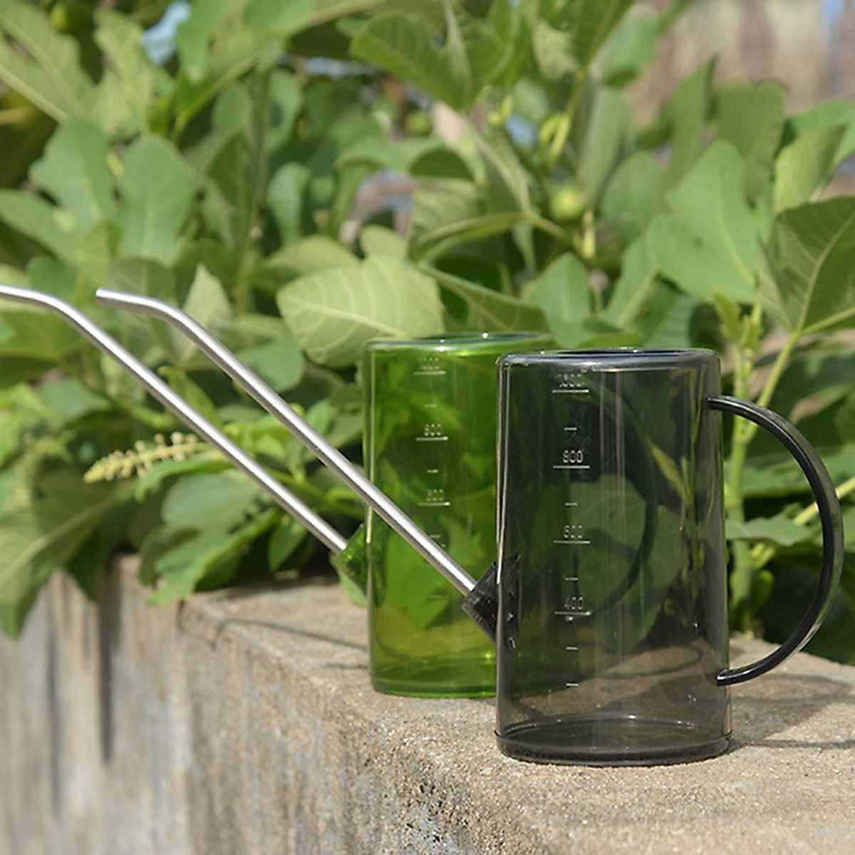 Hemoton 2Pcs Indoor Watering Can, Plastic Watering Can, 1L/34oz Small Watering Can Long Spout Watering Can for Garden House Bonsai Plants