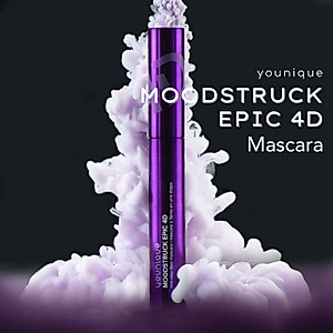 Younique MOODSTRUCK EPIC 4D Fiber Lash Mascara | 7 ml | Long Lasting Mascara Black Volume and Length, Lengthening, Thickening, Fuller Lashes Amplify Smudge-Proof Eyelash Mascara, Makeup