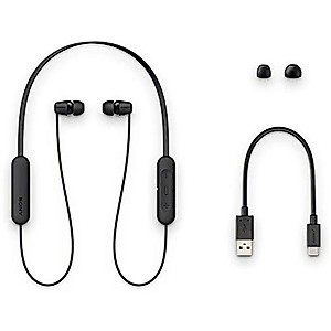SONY WI-C200 Wireless Bluetooth Headphones - Black