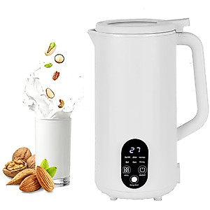 Automatic Soy and Nut Milk Maker,27oz/800ml,Food Processor,Rice Paste,Juice,Baby Food Hot Blender, Smoothie,Corn,Crushing Ice,Delay Start/Keep Warm & BPA Free (White)