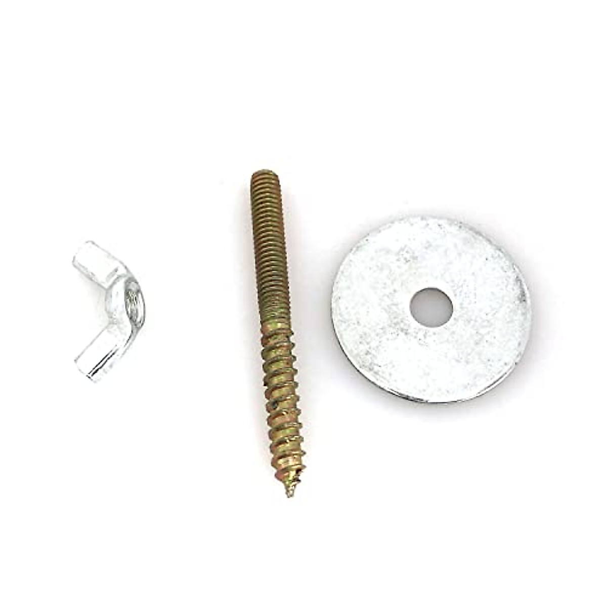 heyous 8 Set Bird Cage Feeder Stand Perches Accessories Hardware - 8pcs Wing Nut 8pcs Set Screw and 16pcs Flat Washer Hamster Board Pole Fixing Breeding Box Screws