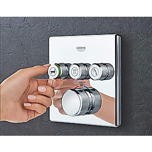 GROHE 29142000 Grohtherm Smart Thermostatic Trim With Control Module, Starlight Chrome