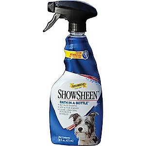 EQUIPET ShowSheen Bath in a Bottle Waterless Shampoo, 5-in-1 Formula with Vitamin E, Instant Spot Remover, 16oz