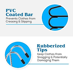 Pants Hangers | Multi Pants Hangers Space Saving- 4 Tier Space Saving Hangers- Metal Hangers for Pants and Jean Hangers, Multi Pant Hangers Non Slip Hangers for Pants Organizer (3)