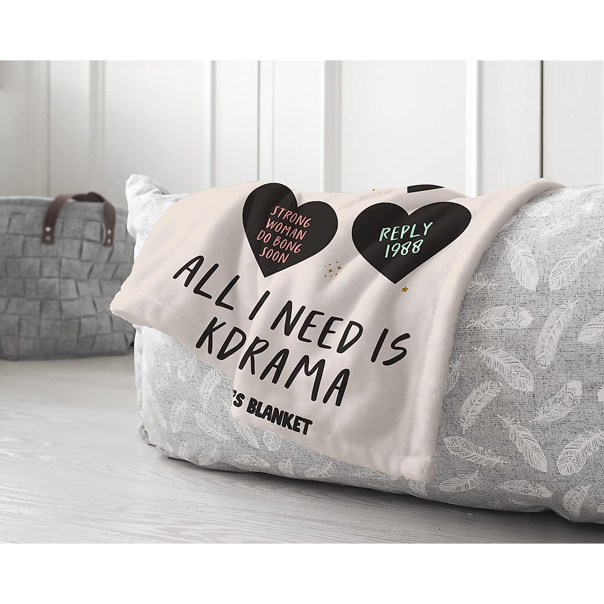 All I Need is Kdrama Blanket Gift for Kdrama Fans Kdrama Blanket Personalized 50" X 60"