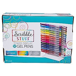 Mega Brand Writing Instruments - Scribble Stuff 32 Count Gel Pen Tower