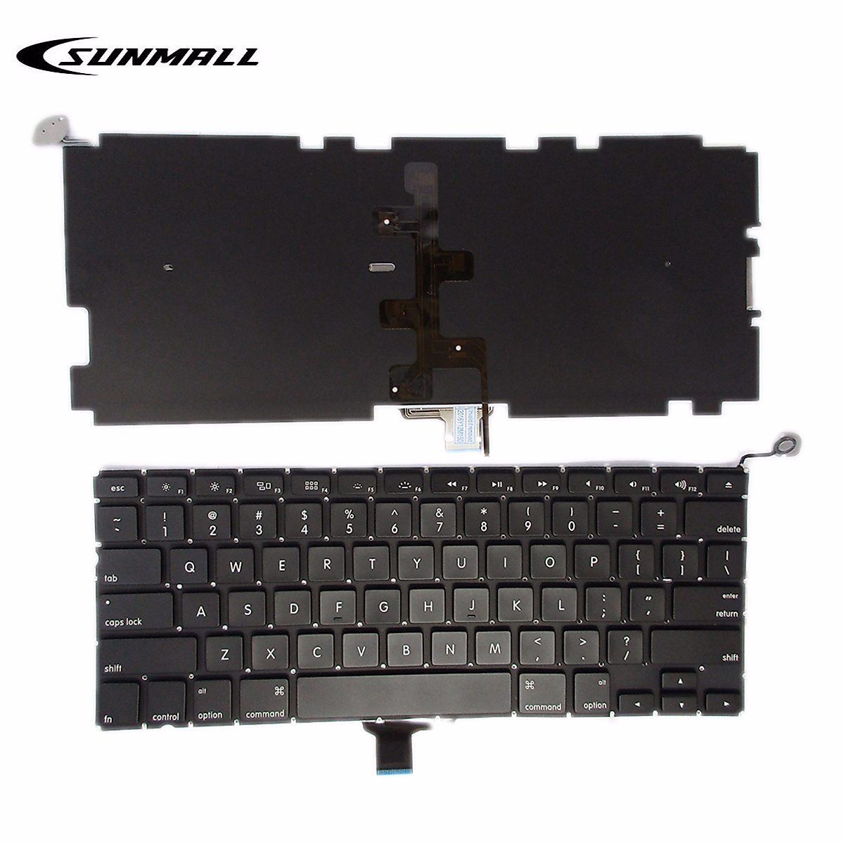 SUNMALL Backlight A1278 Keyboard Replacement with Backlit Compatible with MacBook Pro 13" 2009-2015 Years US Layout MD313 MD314 MC374 MC375 MB466 MB467 MC700 MC724 MB990 Series Laptop