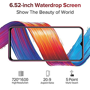 Ulefone Unlocked Smartphones Note 10P, Dual Sim Phones Unlocked, 3GB + 128GB ROM, Android 11, 6.52-inch HD+, 5500mAh High Capacity Battery, 13MP + 8MP, Fingerprint Face Detection, GPS, T-Mobile - Red