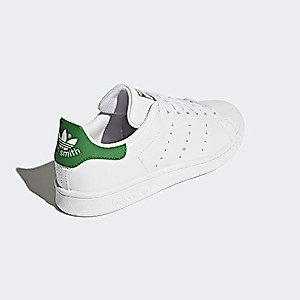 adidas Originals mens Stan Smith Sneaker, Core White/Core White/Green, 8 US
